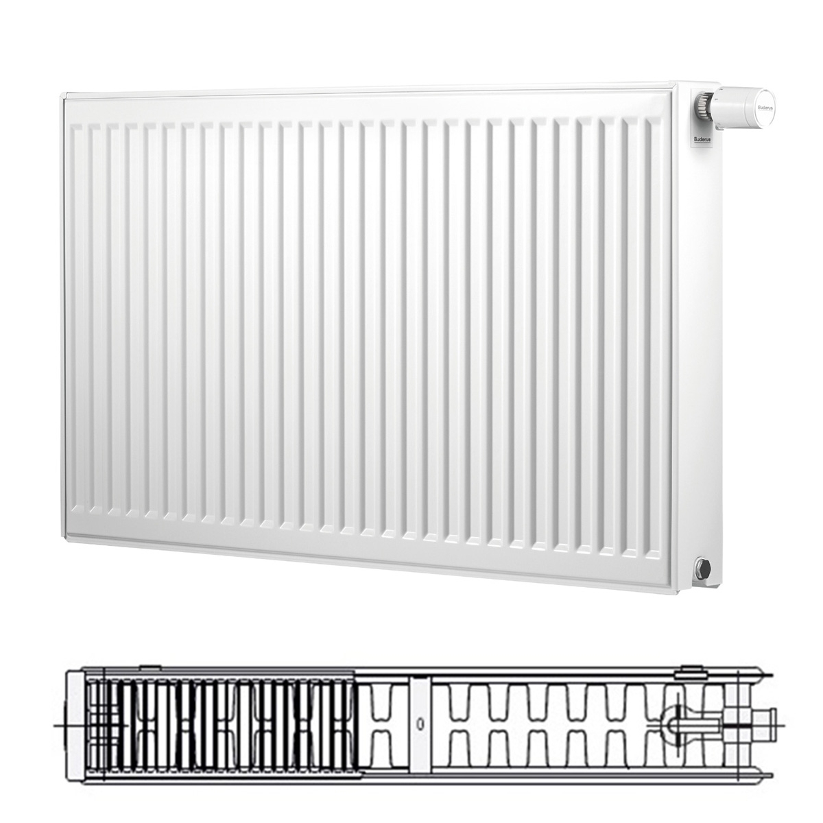 Buderus Logatrend VC-Profil.2 Ventilheizkörper Set 22-400-1800