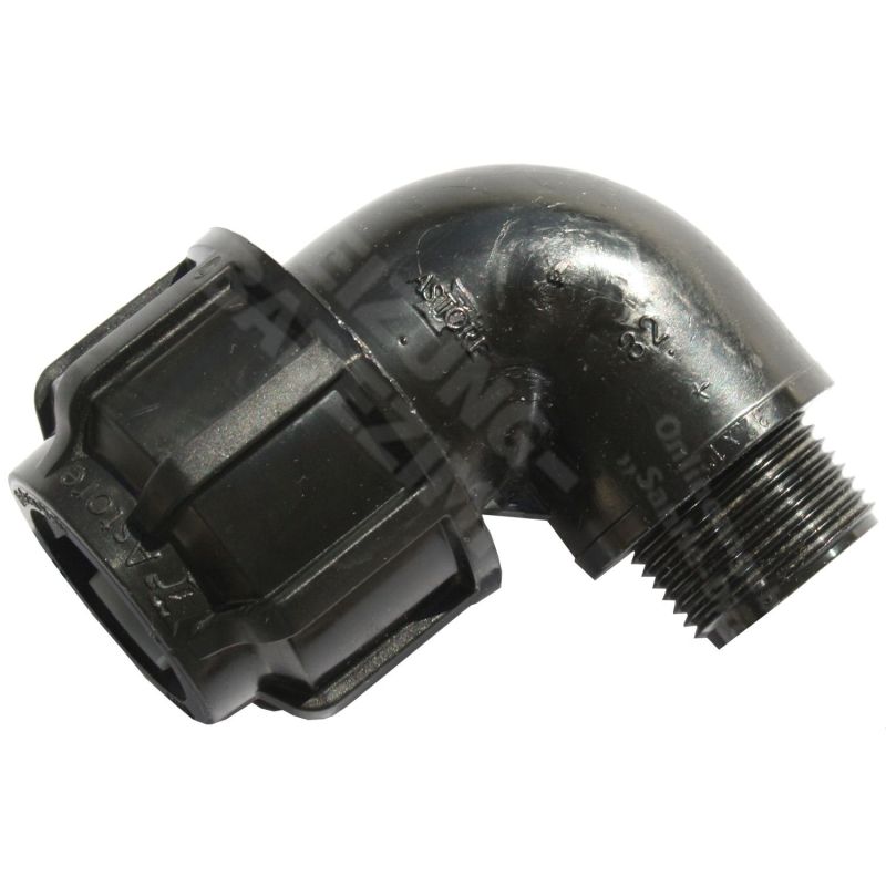 PE Winkel 90°mit Außengewinde