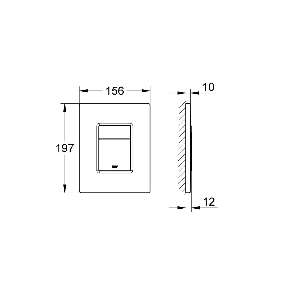 Grohe Skate Cosmopolitan Betätigungsplatte, weiß #38732SH0
