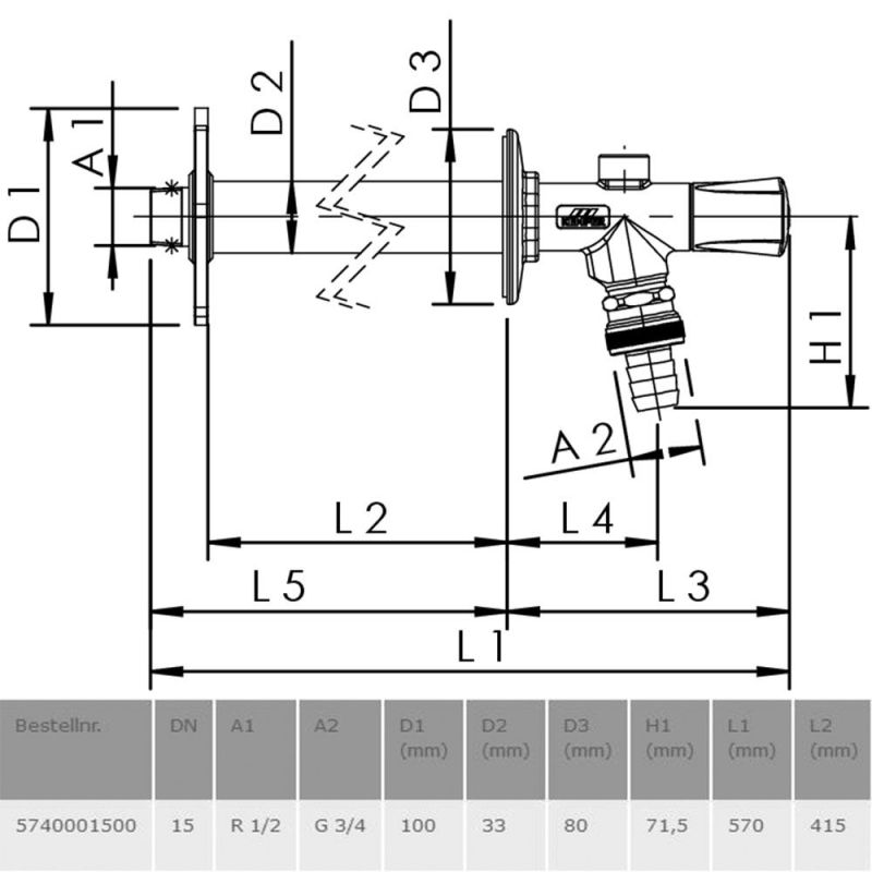 Frosti Plus frostsichere Aussenarmatur von Kemper